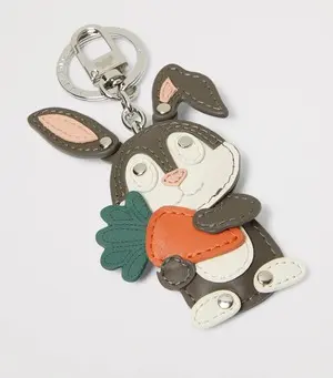 Max Mara Leather Bunny Keyring