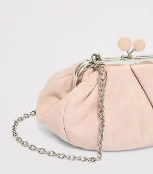 Max Mara Suede Pasticcino Clutch - Pink