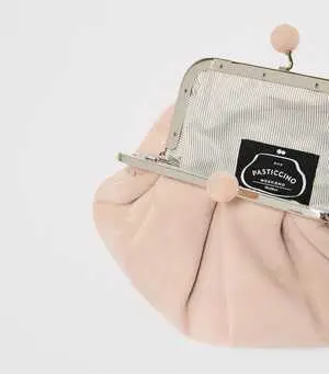 Max Mara Suede Pasticcino Clutch - Pink