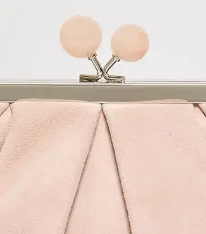 Max Mara Suede Pasticcino Clutch - Pink