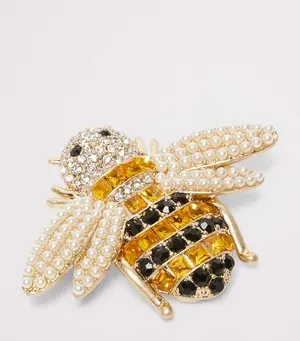 Max Mara Embellished Bee Brooch