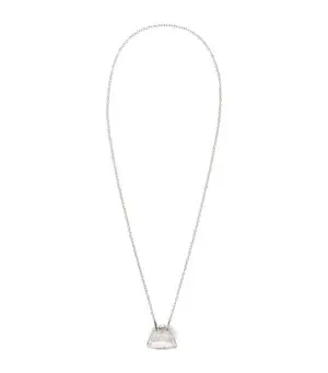 Max Mara Pasticcino Bag Pendant Necklace - White