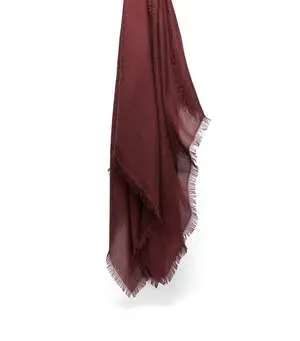 Max Mara Modal-cashmere Logo Scarf - Red