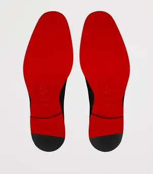 CHRISTIAN LOUBOUTIN Sartoby Calf Leather Derby Shoes - Black