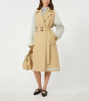 Max Mara Gabardine Reversible Trench Coat