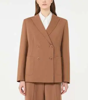 Max Mara Virgin Wool Double-breasted Blazer