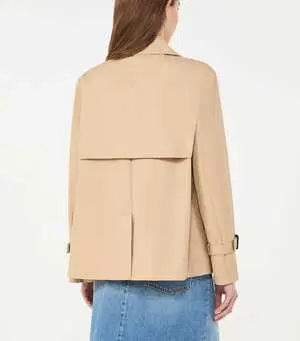 Max Mara Gabardine Cropped Trench Coat