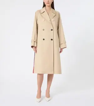 Max Mara Cotton Printed Trench Coat