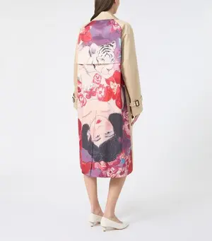 Max Mara Cotton Printed Trench Coat