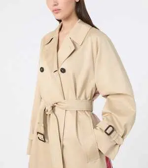 Max Mara Cotton Printed Trench Coat