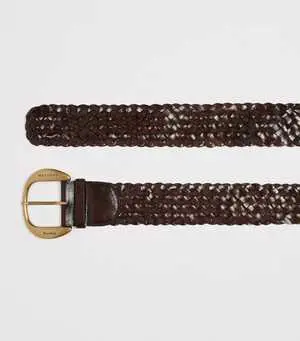 Max Mara Woven Leather Belt