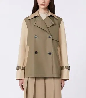 Max Mara Gabardine Cropped Trench Coat