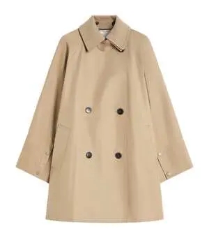 Max Mara Water-repellent Gabardine Trench Coat - Beige