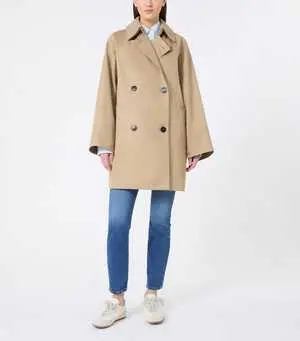 Max Mara Water-repellent Gabardine Trench Coat