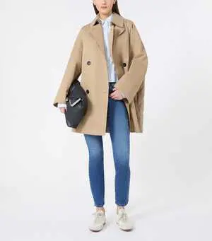 Max Mara Water-repellent Gabardine Trench Coat