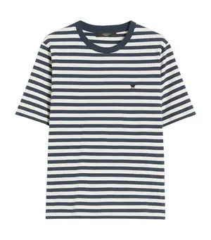 Max Mara Cotton Striped T-shirt - White
