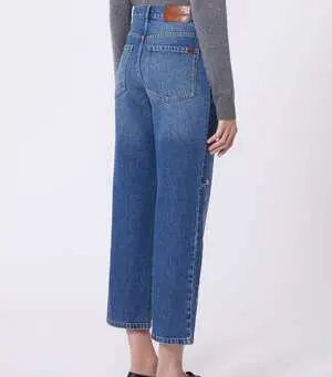 Max Mara Embellished Straight Cropped Jeans