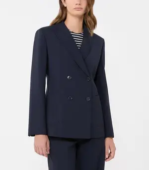 Max Mara Virgin Wool Double-breasted Blazer