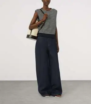 Max Mara Cotton Wide-leg High-rise Jeans