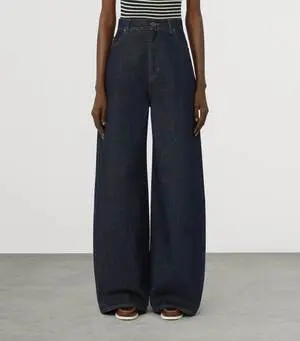 Max Mara Cotton Wide-leg High-rise Jeans
