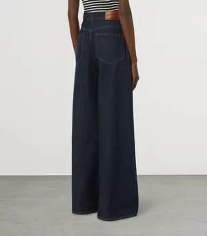 Max Mara Cotton Wide-leg High-rise Jeans