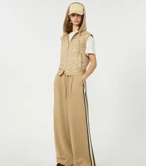 Max Mara Padded Quilted Gilet - Beige