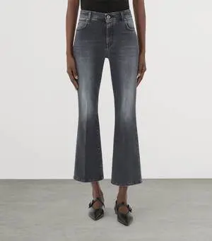 Max Mara Slim Cropped Flare Jeans
