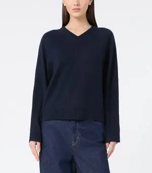 Max Mara Cashmere V-neck Sweater - Blue