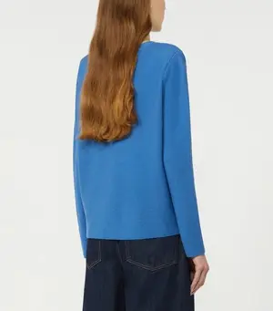 Max Mara Cotton V-neck Sweater - Blue