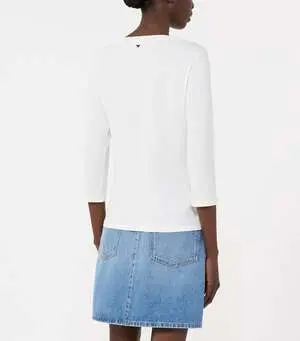Max Mara Stretch-cotton Long-sleeve T-shirt - White