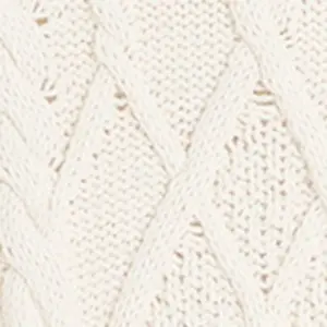 Max Mara Cotton-blend Cable-knit Sweater - White