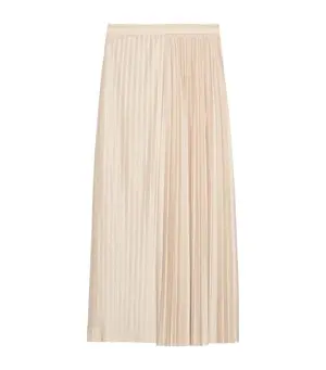 Max & Co. Jersey Pleated Maxi Skirt - Pink
