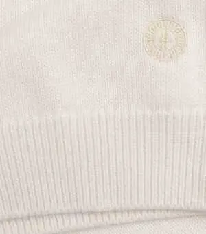 Harrods Cotton-cashmere Collared Sweater - Ivory