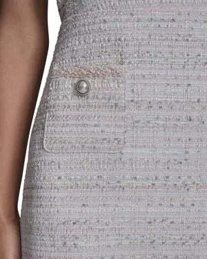 Karl Lagerfeld Paris Metallic Tweed Dress