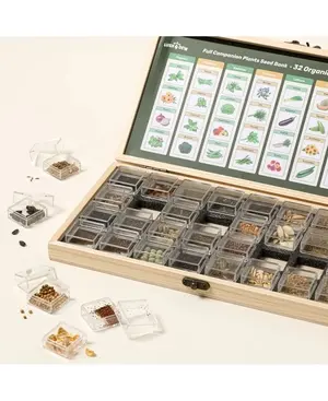 UNCOMMON GOODS Companion Planting Made Easy Seed Bank Set Lush & Dew