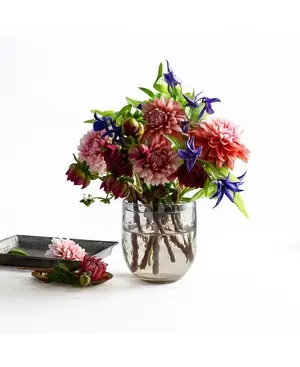 THE COLLECTIVE HOME Floral Flower Frog Tall Vase