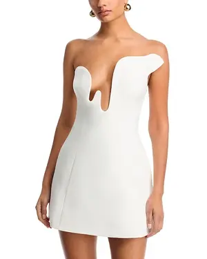Bardot Rosalyn Hourglass Mini Dress - Orchid White