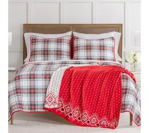 BERKSHIRE BLANKET Draper James Quilt In Georgia Plaid Queen - One-color