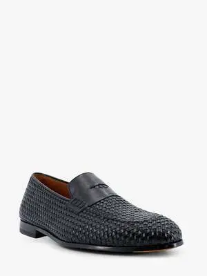 DOUCAL'S Braidy Leather Loafers