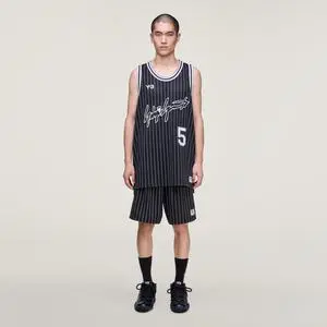 Adidas Y-3 Mesh Pinstripe Shorts