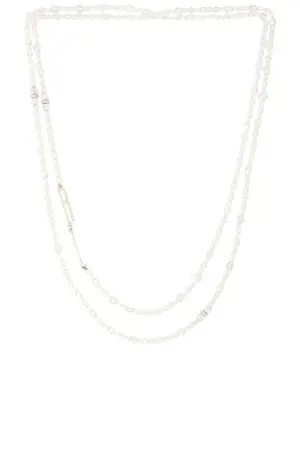 Ralph Lauren Crystal Stone Necklace - Grey