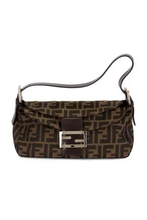Fendi Zucca Baguette Shoulder Bag - Brown