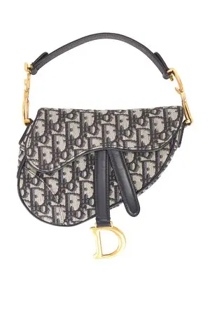 Dior Trotter Oblique Mini Saddle Bag - Navy