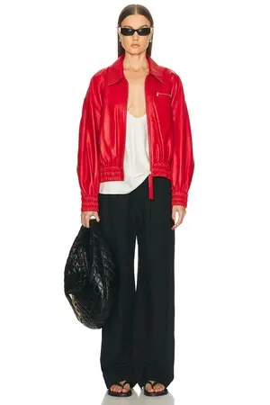 JIL SANDER Bomber Jacket - Red