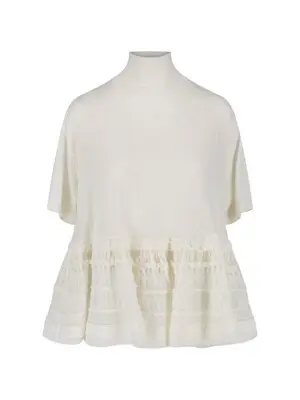 Alaïa Peplum Top - White