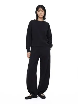 Alaïa Cotton Sweatshirt - Black