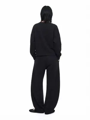 Alaïa Cotton Sweatshirt - Black