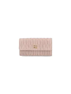 Miu Miu Wallet With Logo Shoulder Strap