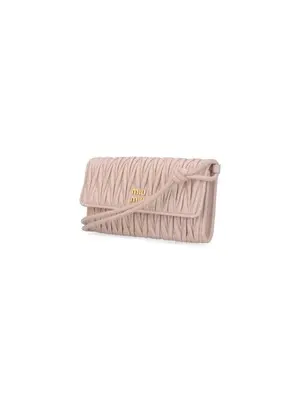 Miu Miu Wallet With Logo Shoulder Strap