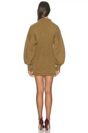 HELSA Vilde Micro Mini Dress - Light Olive